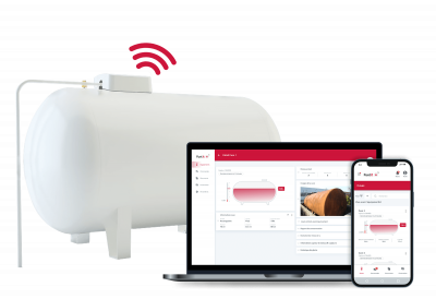 Telemetry solution for gas, LPG, propane & butane tanks